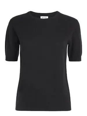 Soft Goat Soft Goat Cashmere Short Sleeve Sweater Black