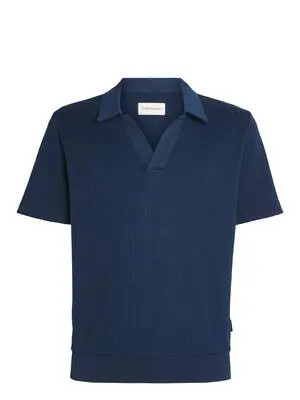 Oliver Peoples Organic Cotton Westcott Polo Shirt - Navy