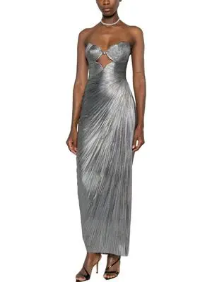 MARIA LUCIA HOHAN Amisha Maxi Dress - Silver