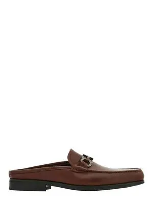 FERRAGAMO Gancini Ornament Mules - Brown