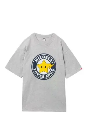 AAPE BY *A BATHING APE Apee™ A Bathing Ape® Graphic Print T-shirt - Grey