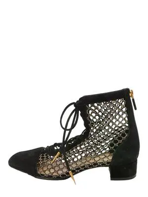 Dior D-naughtily Lace-up Ankle Boots - Black