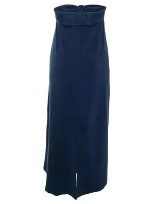 Zimmermann Strapless Knot-detail Midi Dress - Blue