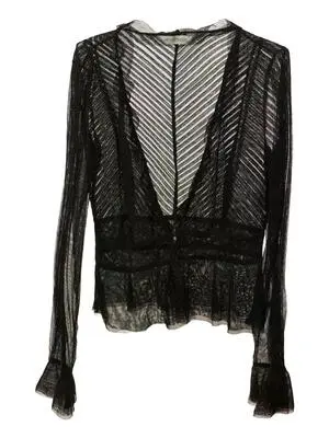 SPORTMAX Sportmax Sheer Peplum Blouse