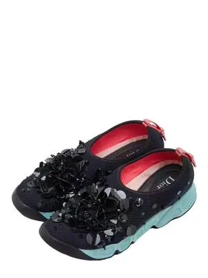 Dior Embellished Slip-on Sneakers - Black