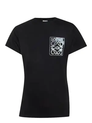 Loewe Anagram Crew Neck T-shirt - Black