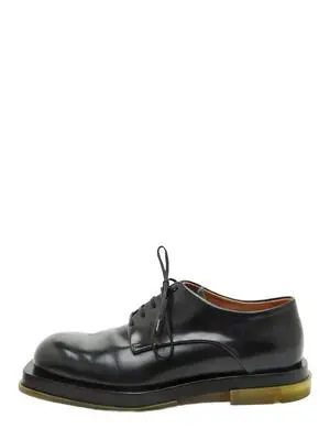 Bottega Veneta Square Toe Derby Shoes - Black