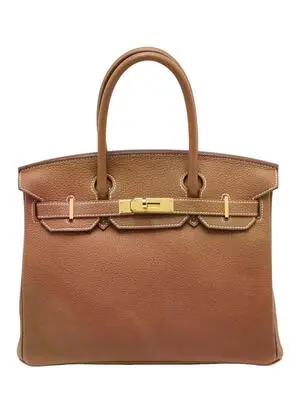 Hermès Hermès 30 Leather Tote Bag Neutrals