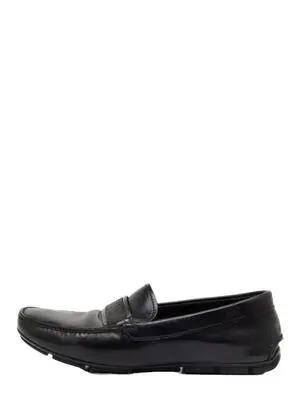 Prada Leather Loafers - Black