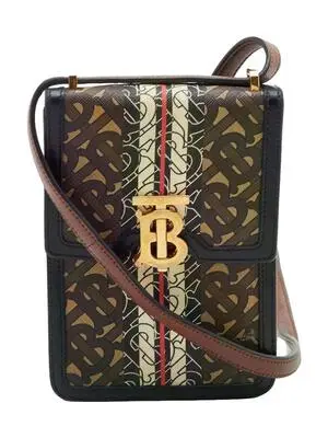 BURBERRY Burberry Logo Pattern Crossbody Bag