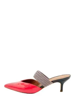 MALONE SOULIERS Maisie Patent Leather Mules - Red