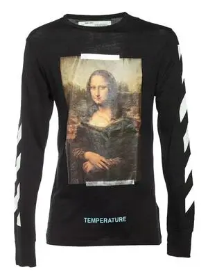 Off-White Mona Lisa Print Long-sleeve T-shirt - Black