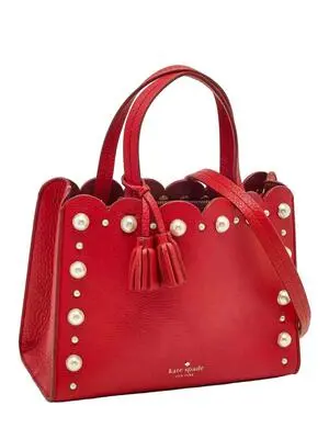 Kate Spade New York Hayes Street Pearl Sam Tote Bag - Red