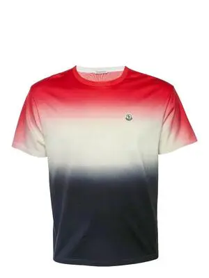 Moncler Crew-neck Short-sleeve Cotton T-shirt - Red
