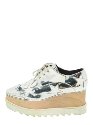 Stella McCartney Stella McCartney Elyse Star Platform Sneakers Silver
