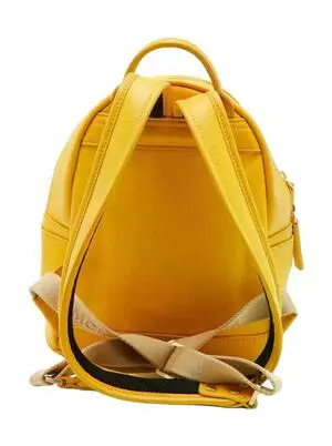 Mcm Stark Visetos Canvas Backpack - Yellow