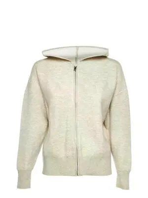 Sandro Embroidered Zip-up Hoodie - Grey