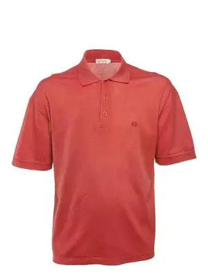Loewe Anagram Embroidered Polo Shirt Red