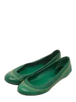 GUCCI Gucci Studded Whipstitch Ballet Flats