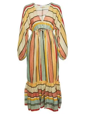 Zimmermann Tiered Maxi Dress - Blue