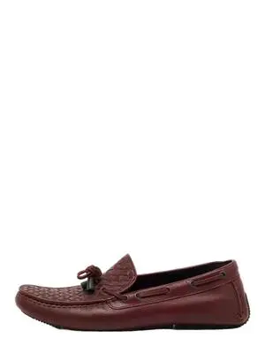 Bottega Veneta Intrecciato Bow Loafers - Red