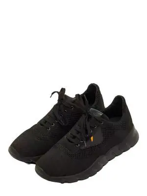 Fendi Bag Bugs Knit Sneakers - Black
