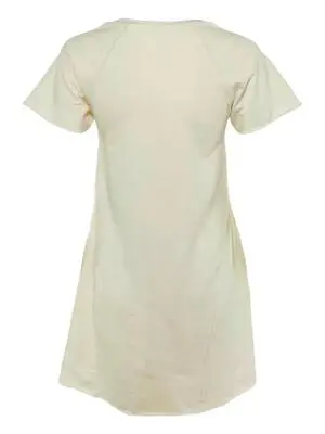 Miu Miu Pleated T-shirt Dress - Neutrals