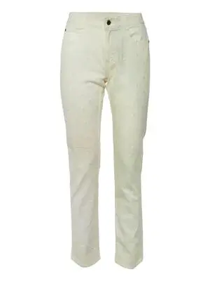 Stella McCartney Slim-fit Jeans With Star Embroidery - Neutrals