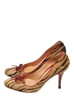 Casadei Zebra-print Calf Hair Pumps - Neutrals