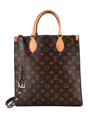 LOUIS VUITTON Sac Plat Nm Monogram Canvas Bag - Brown