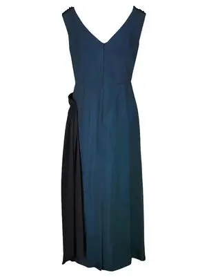 Marni Panelled Draped Dress - Blue