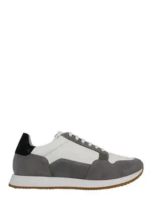 G. BROWN SHOES Panelled Leather Sneakers - White
