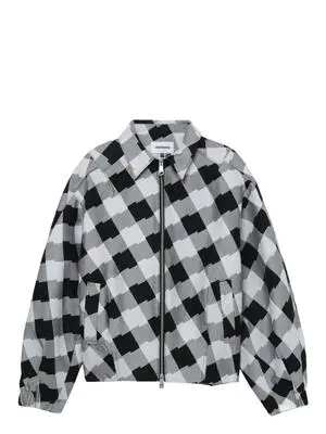 ADER ERROR Plaid Zip-up Casual Jacket - Gray