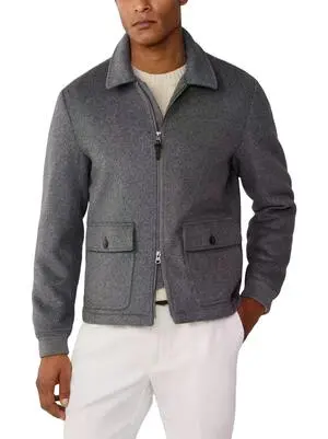 HACKETT LONDON Zip-fastening Quilted Jacket - Grey