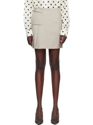 MOSCHINO Moschino Pleated Skirt With Buckle Detail