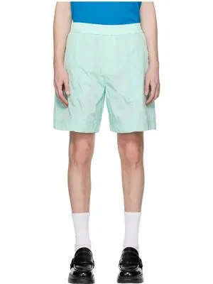 WOOYOUNGMI Sewed Taffeta Shorts - Blue