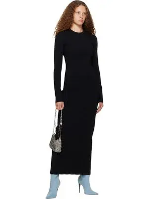 Rabanne Long-sleeved Maxi Dress - Black
