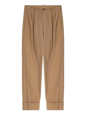 RAG  BONE Rag & Bone Marianne Pinstriped Trousers - Brown