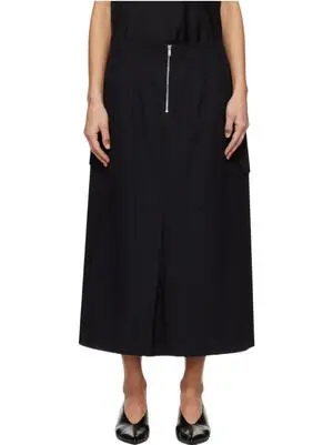 Studio Nicholson Midi Skirt - Black