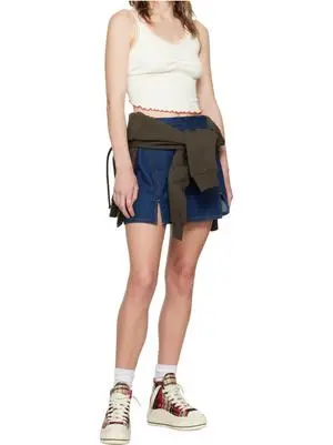 RE/DONE Sleeveless Ribbed Knit Vest - Multicolor