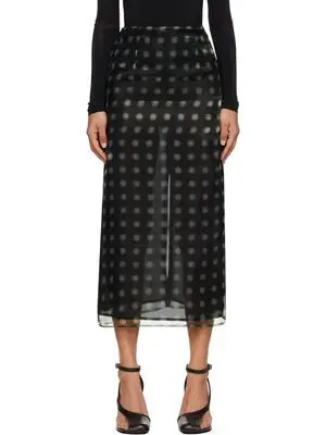 16Arlington Dia Midi Skirt - Black