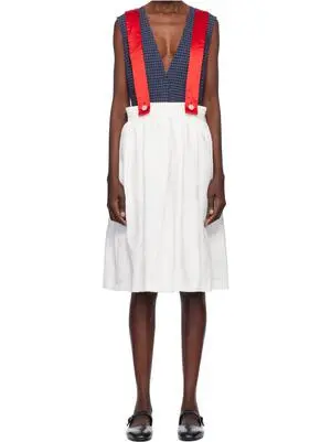 Comme Des Garçons Pleated Skirt - White