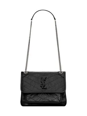 Saint Laurent Niki Medium Shoulder Bag - Black