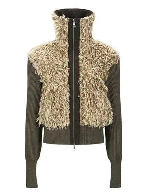 ANDERSSON BELL Andersson Bell Fur Combo Knit Cardigan