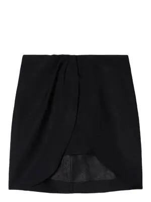 Off-White Twisted High Waist Skirt - Black