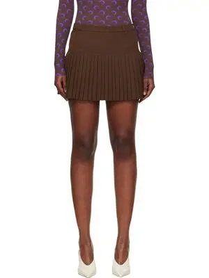 MARINE SERRE Marine Serre Pleated Mini Skirt