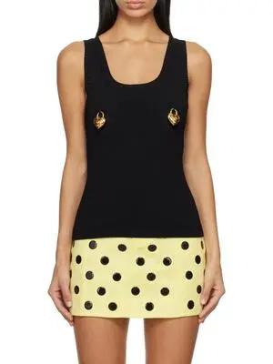 Moschino Heart Lock Vest - Black