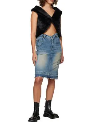 We11Done Shawl Lapel Vest - Multicolor