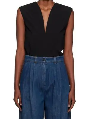 LANVIN Sleeveless Vest - Black
