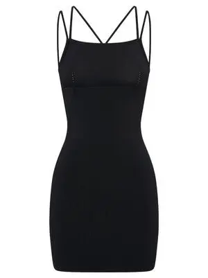 Dion Lee Fan Lace Zip Mini Dress In Black - 50% Off | Editorialist